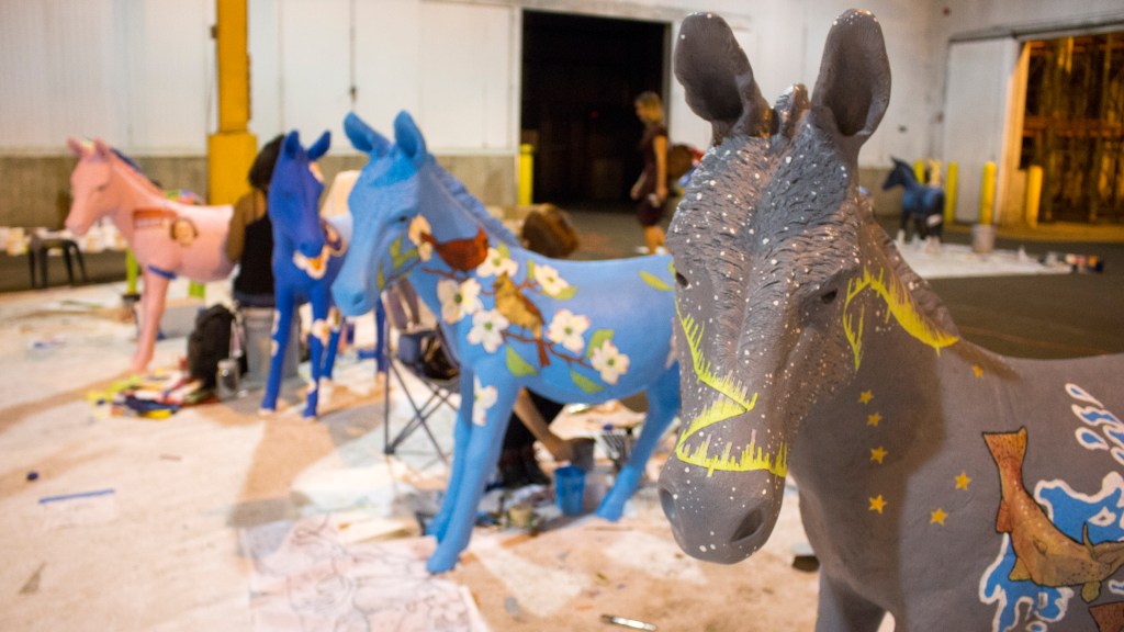 Democratic National Convention: Painted donkeys hit Philadelphia - On ...