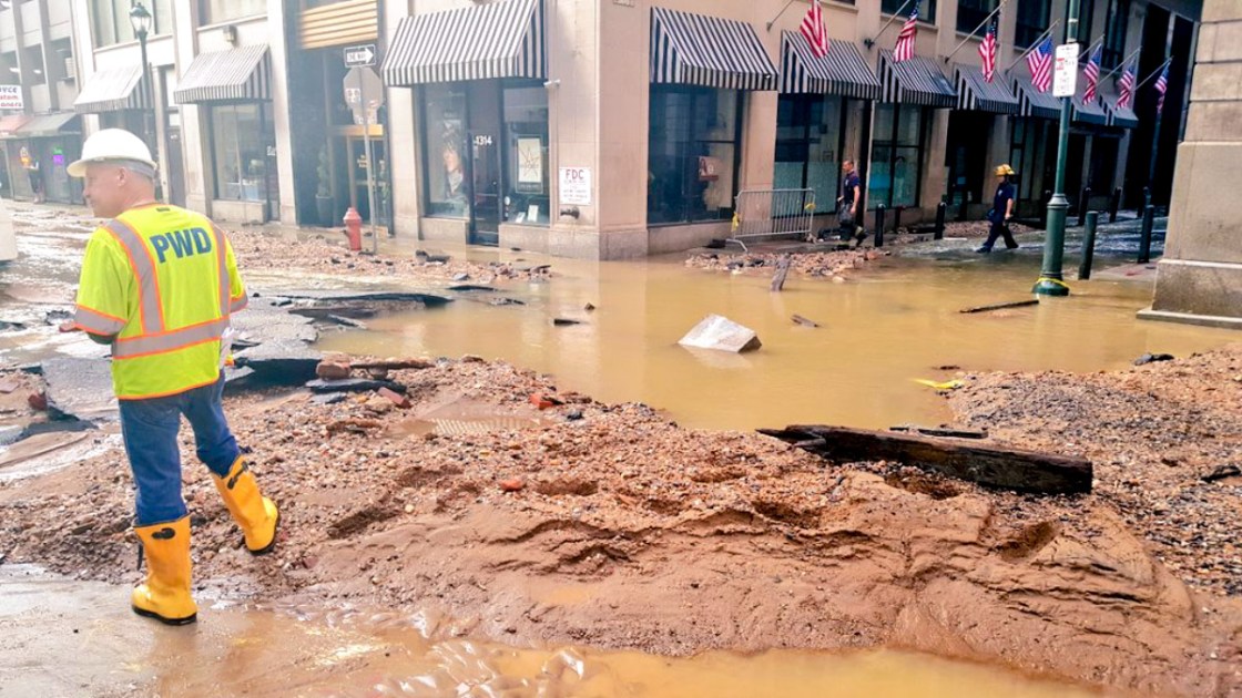Center City water main break: What we know (and what we don't) - On top ...