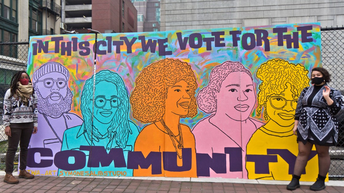 New Philly mural shouts out Black and queer organizers for Biden win ...