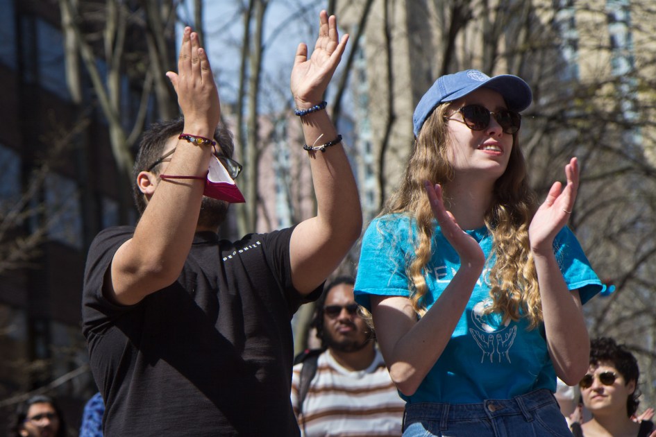 Penn protest for Mackenzie Fierceton draws crowds demanding apology ...