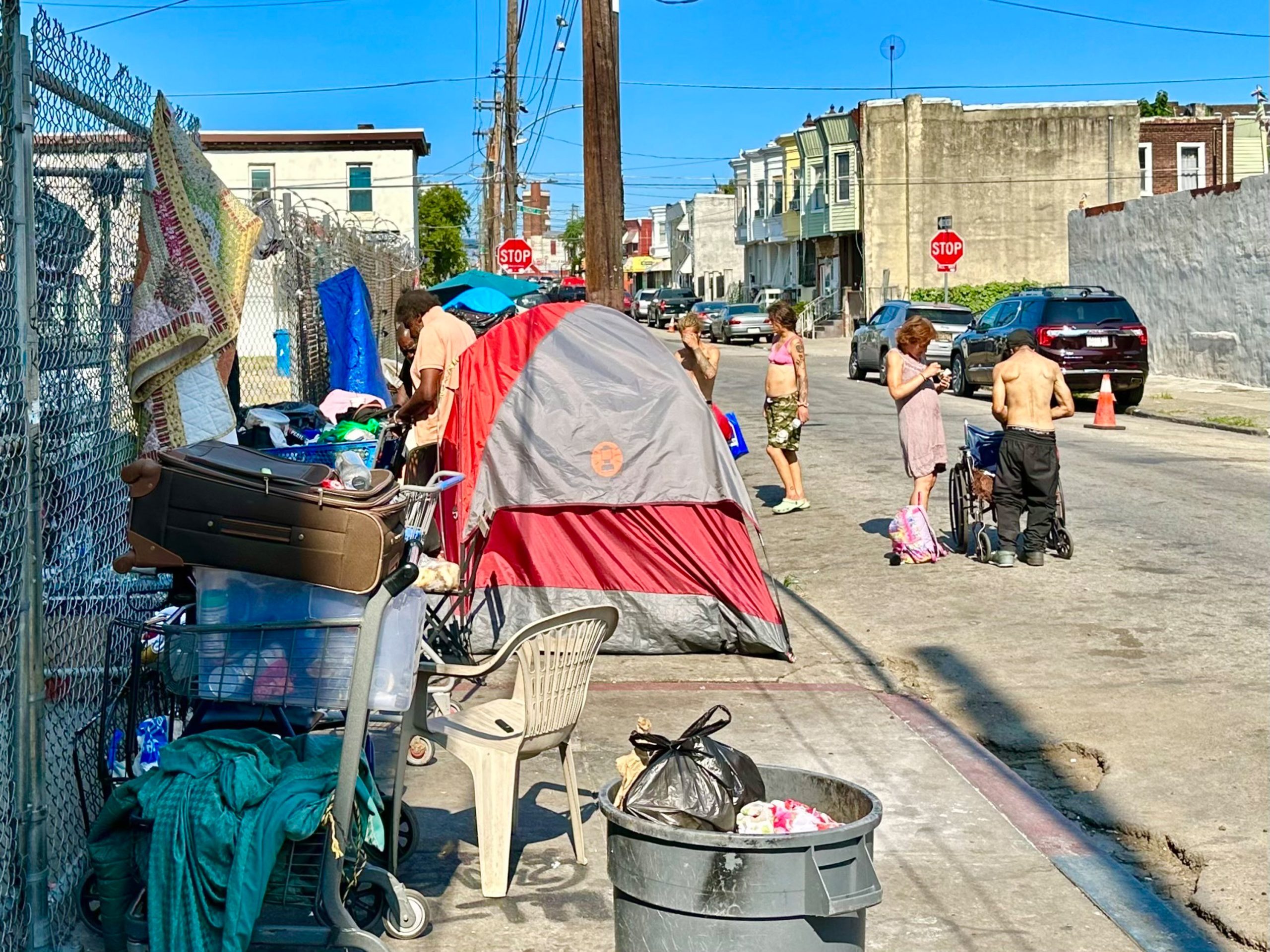 A sweep of Kensington homeless encampments is underway