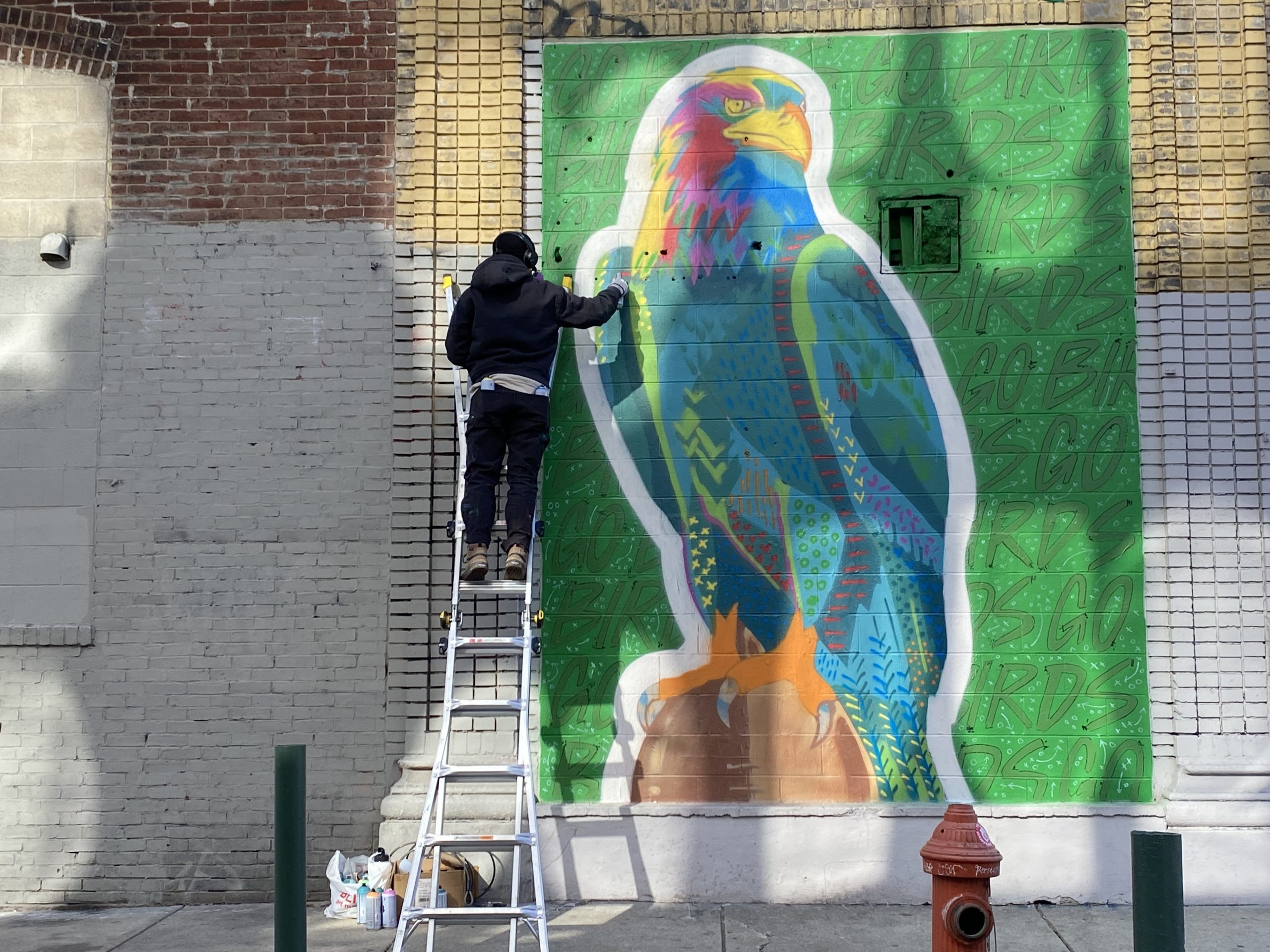 New mural captures Eagles' Super Bowl energy in South Philly